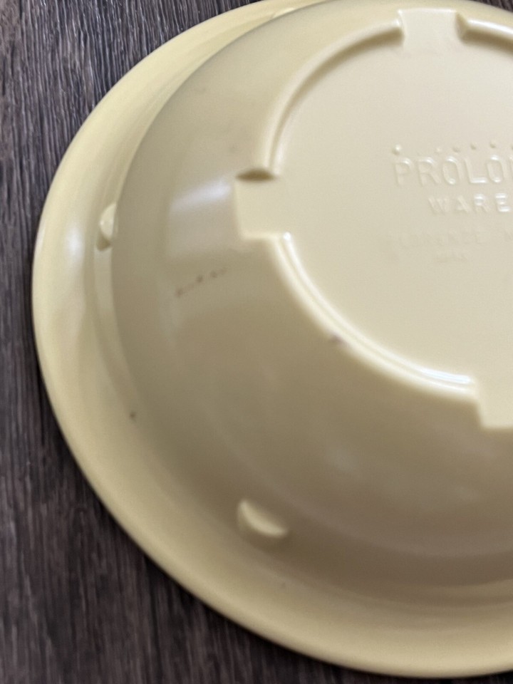 Prolon Ware 9943 Vintage Set of 5 Melamine Yellow Stacking Bowls | eBay