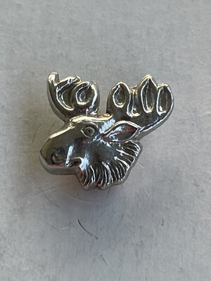 Vintage Silver Toned Moose Lapel Pin Pinback PB34F | eBay