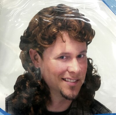 Adults's Mullet Wig Bogan Brown Hair Mullet 70s 80s Party Costume Dress ...