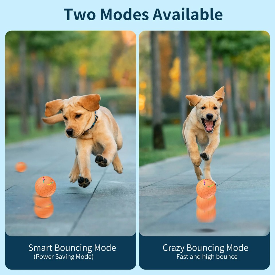 USB Electronic Smart Dog Toy Ball Interactive Pet Automatic Moving Ball ...