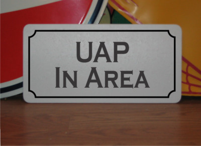 UAP In Area Metal Sign | eBay