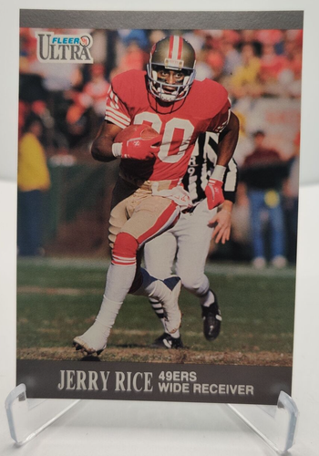 1991 Fleer Ultra Jerry Rice #254 HOF San Francisco 49ers football card ...
