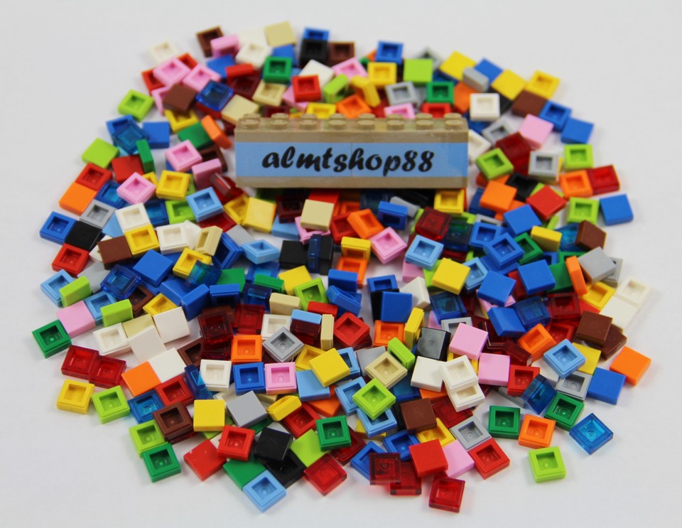 LEGO - 1x1 Square Tiles - PICK YOUR COLORS Smooth Finishing Flat Mosaic ...