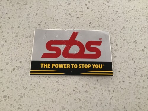 SBS BRAKE PADS STICKER MOTORCYCLE BIKES SCOOTER KAWASAKI KTM YAMAHA ...
