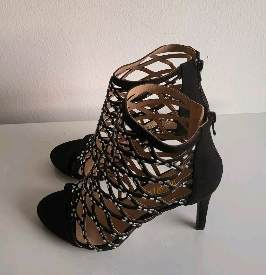 Dream Pairs Women's Open Toe Back Zipper Stilettos High Heels Sandals ...