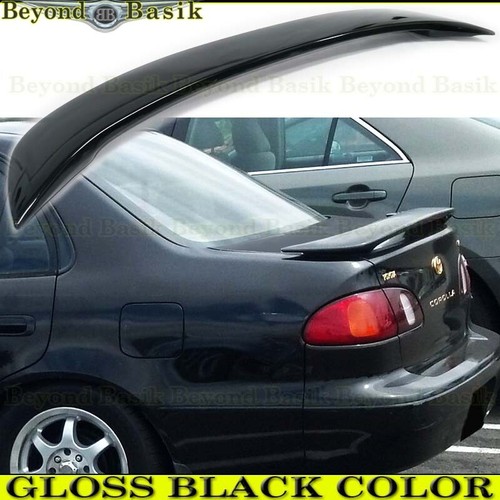 For Toyota COROLLA 1998 99 00 01 2002 Factory Style GLOSS BLACK Spoiler ...