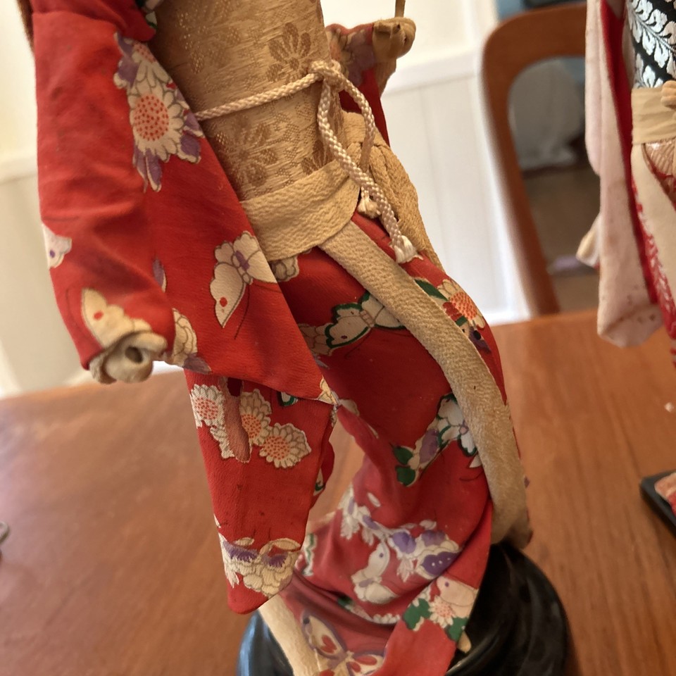 Vintage Japanese Geisha Lady on Turning Stand 17” Tall With Music Box ...