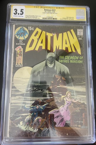 Batman 227 signed neal adams CGC 3.5 Detective Comics #31 Cover Homage ...
