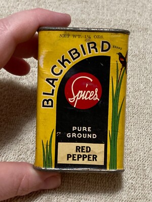 Blackbird Red Pepper Paper Body Spice Tin As Seen /Read | eBay