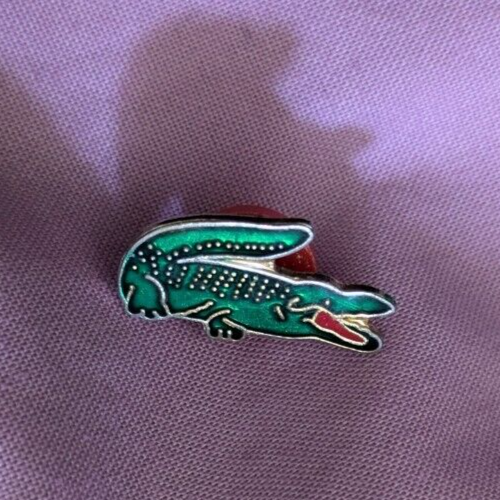 Vintage 80s Lacoste Crocodile Logo Lapel Pin Same Owner Since 80s | eBay