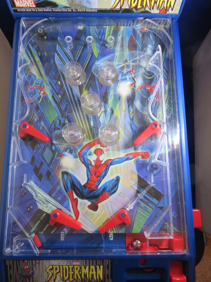 Ultimate Spider-Man Electronic Tabletop Pinball Game 2003 Funrise Toys ...