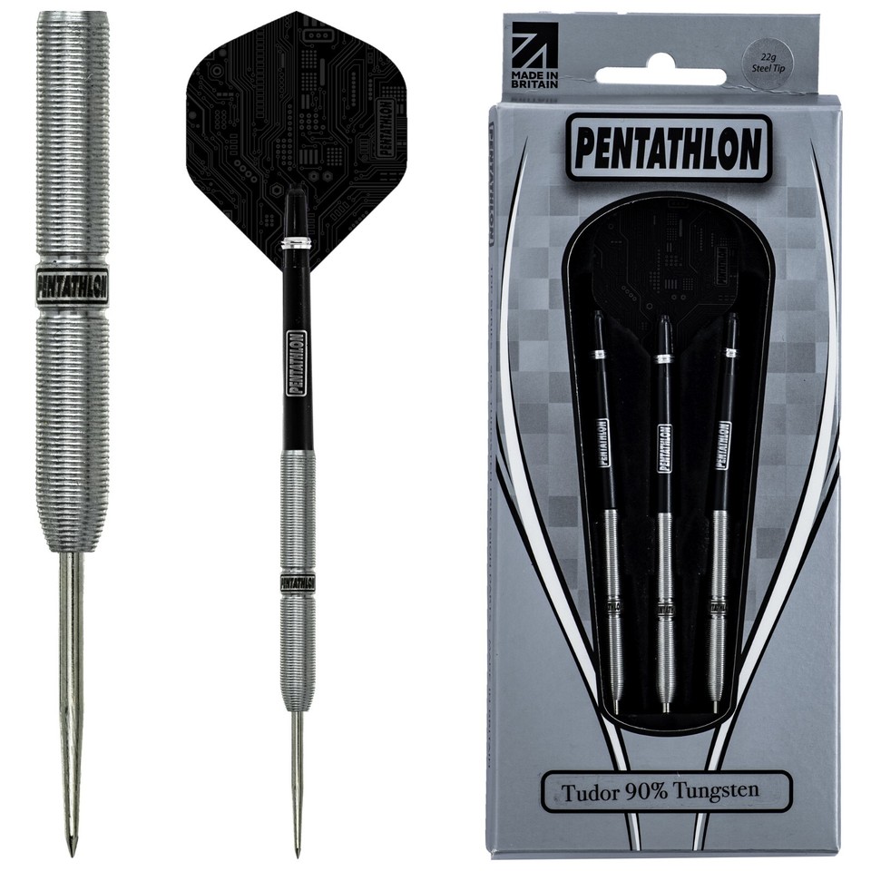 Darts Set PENTATHLON™ Tungsten 90% Dart Barrels, Flights, Shafts CHOOSE ...