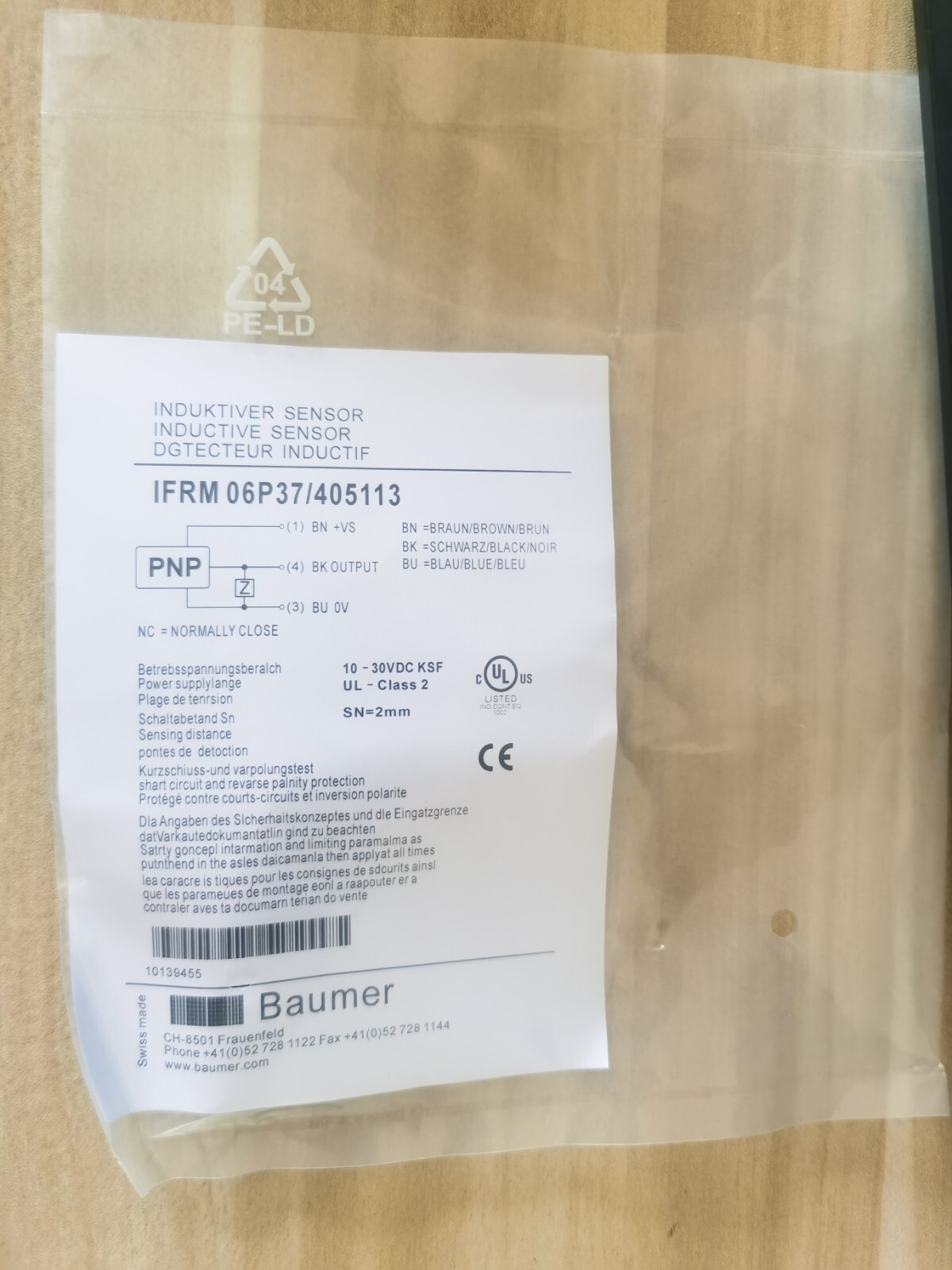 1PC New Baumer IFRM 06P37/405113 Proximity Switch *TT | eBay