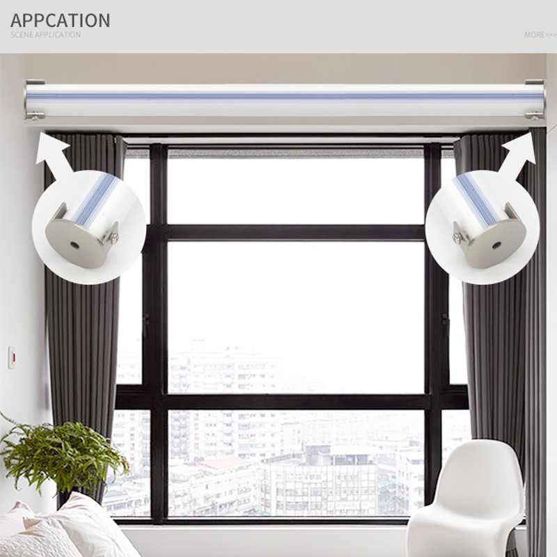 Metal Curtain Pole Recess Bracket Curtain Rail Support for 28mm Curtain ...