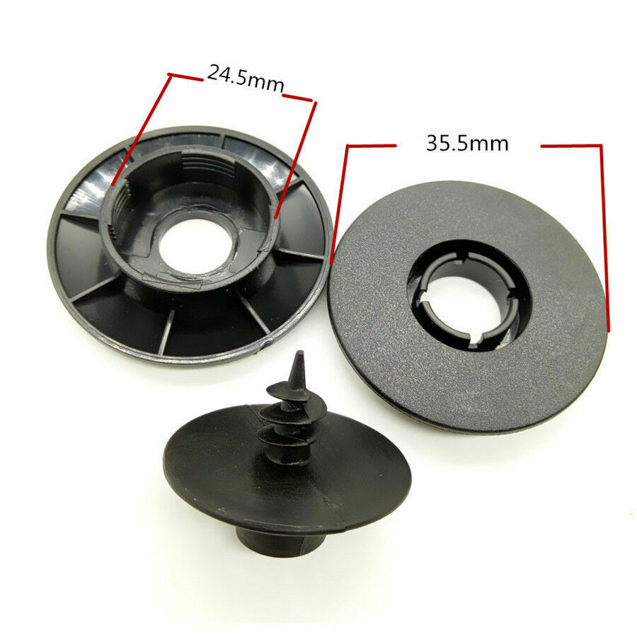 20Pcs Black Plastic Fasteners Rivets For Auto Car Mat Foot Floor Carpet ...