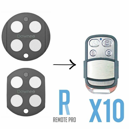 10 x Downee Gate/Garage Door Remote Control Compatible GTX4 G TX4 433 ...