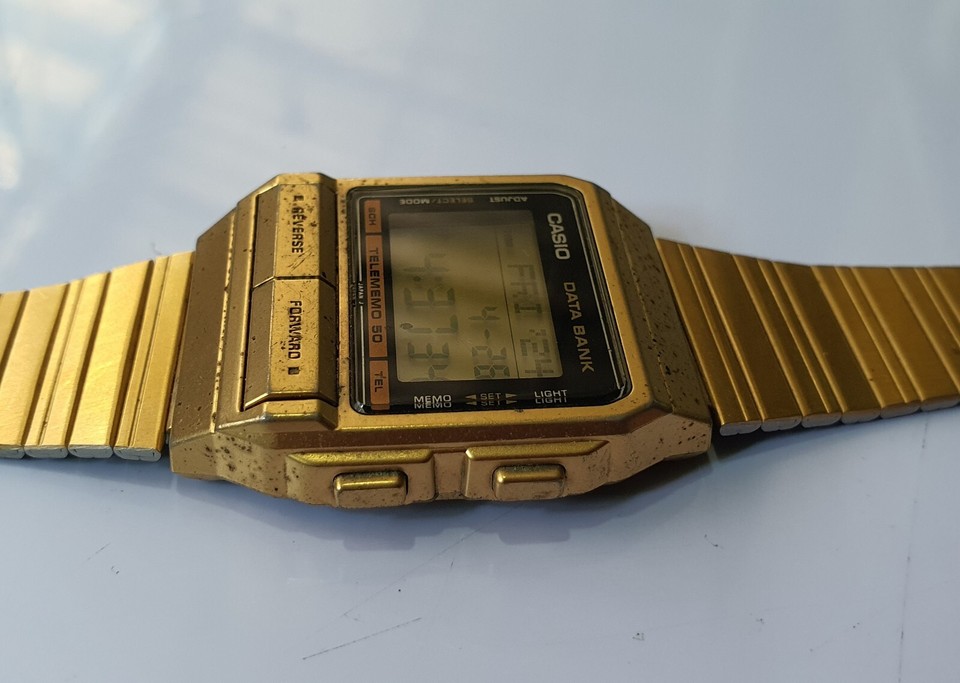 VINTAGE ORIGINAL CASIO DATA BANK DB-520 WORKING WATCH | eBay