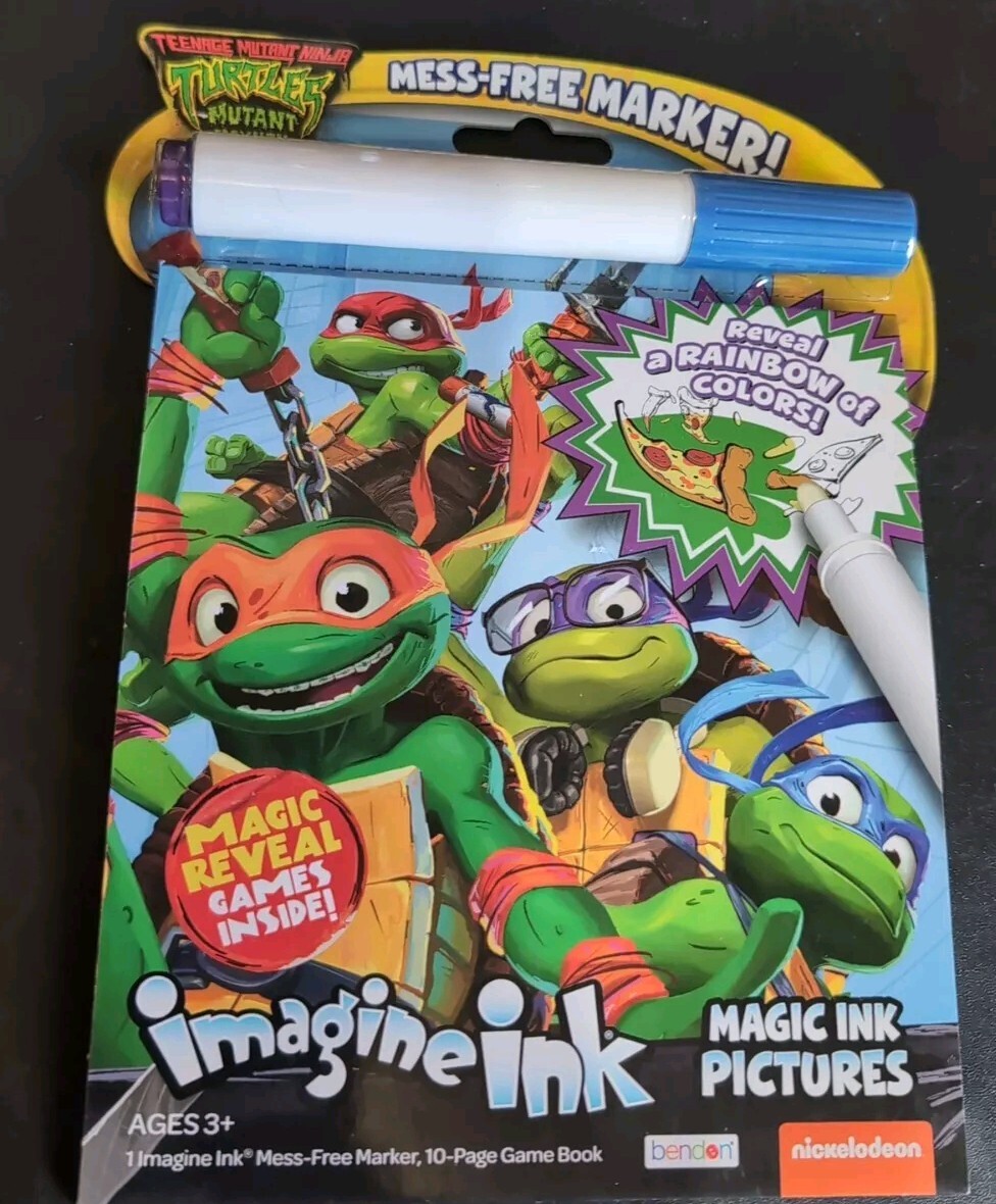 Teenage Mutant Ninja Turtles Imagine Magic Ink Pictures Mess Free ...