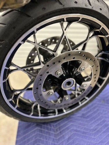 Harley Prodigy 19" Take Off Wheel, Tire & Rotors Package | eBay