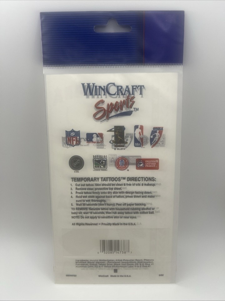 New Old Stock Angels MLB Baseball Temporary Tattoos MSRP $4.99 ...