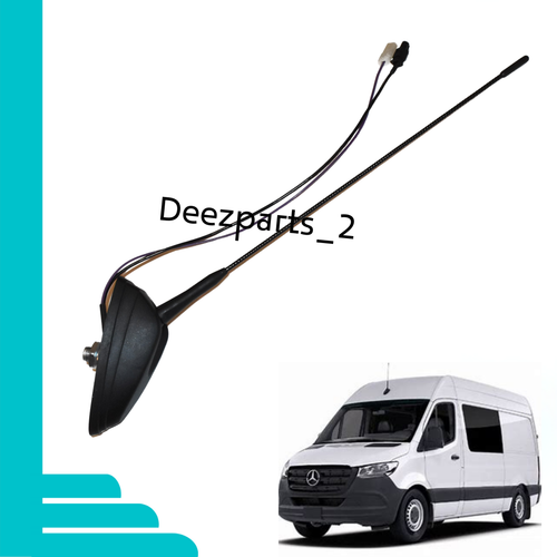 Black Replacement Antenna Mast AM/FM For Mercedes Benz Sprinter 3500 ...