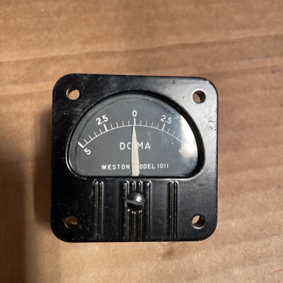 Vintage Original WESTON Model 1011 DC 1.75 Meter Gauge | eBay