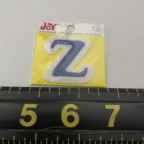 1.5” Tall Z Blue Letter Initial “Z” Patch M010 | eBay