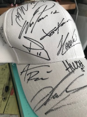 22 Autograph-Hat IndyCar Drivers '16 season, Helio, TK, Dixon, Rahal ...