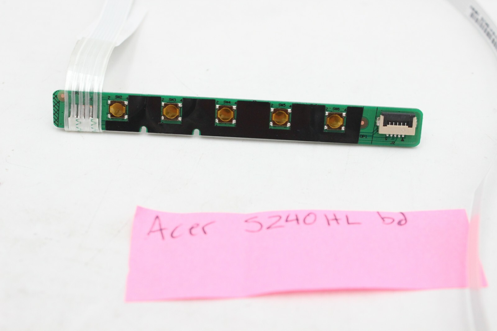 Acer 5240HL bd E227809 HXF-S 94V-0 A4H 19S03 A00 Button Control PCB ...