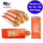 Printed Foil Hot Dog Bag Food Bag 3.5''x9''x1.5'' Perfect for Snack Bar ...