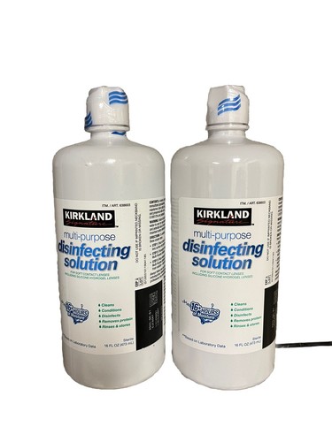 Kirkland Signature Multi-Purpose Disinfecting Solution 16 Ounces 2 Pc ...