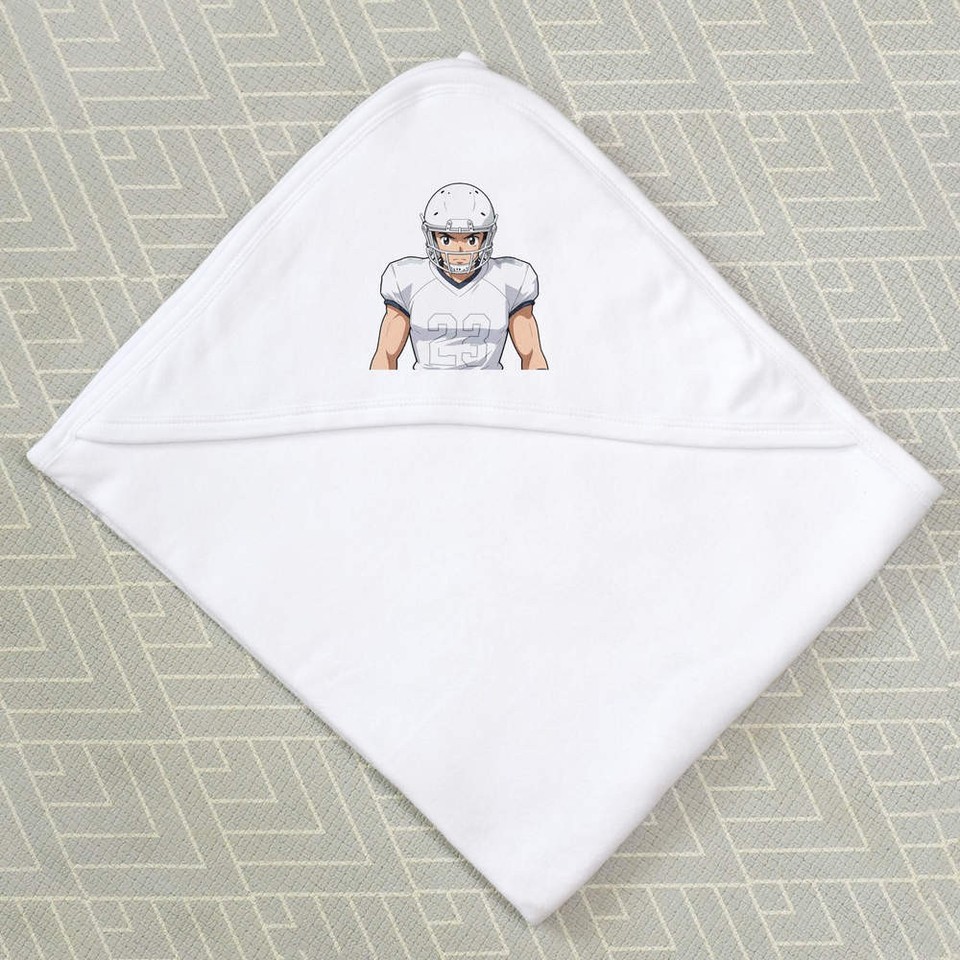 'Cartoon American Football Player' Baby Hooded Towel (HT00040313) | eBay UK