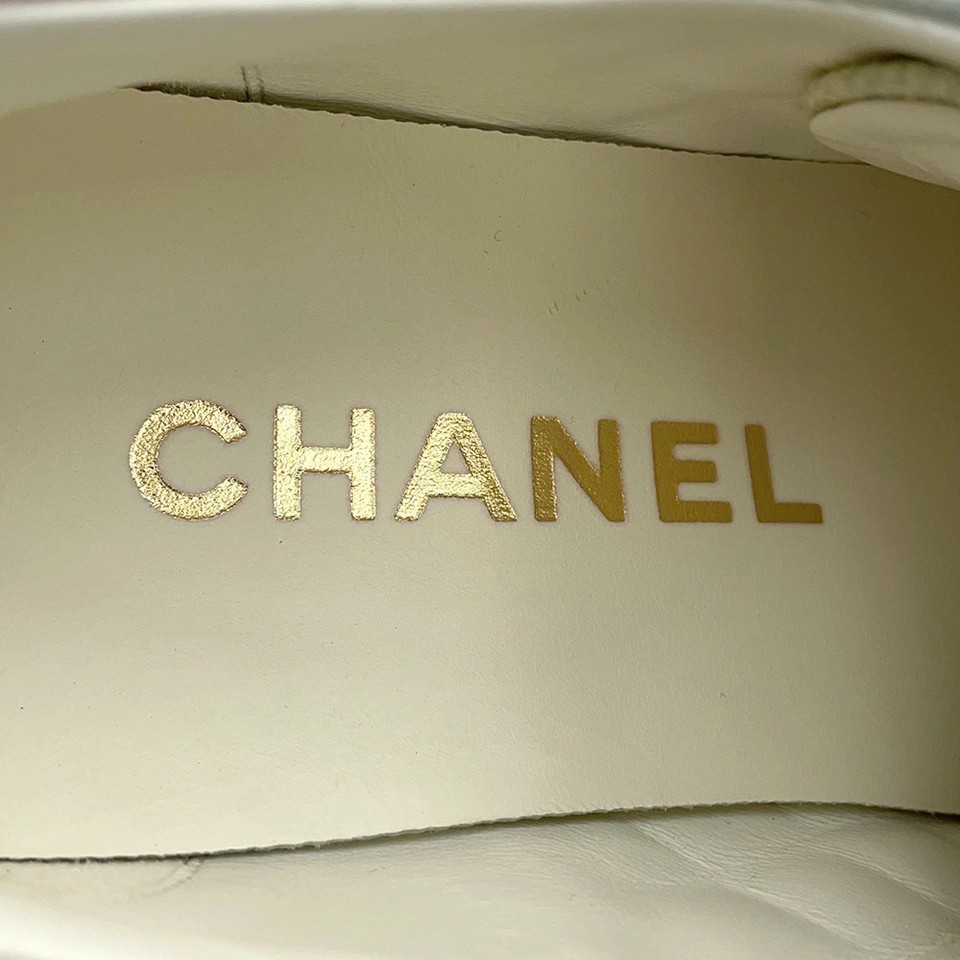 CHANEL Sneakers Coco Mark Low Cut Lace Up Women s Size 38C CHANEL Shoes Chanel | eBay