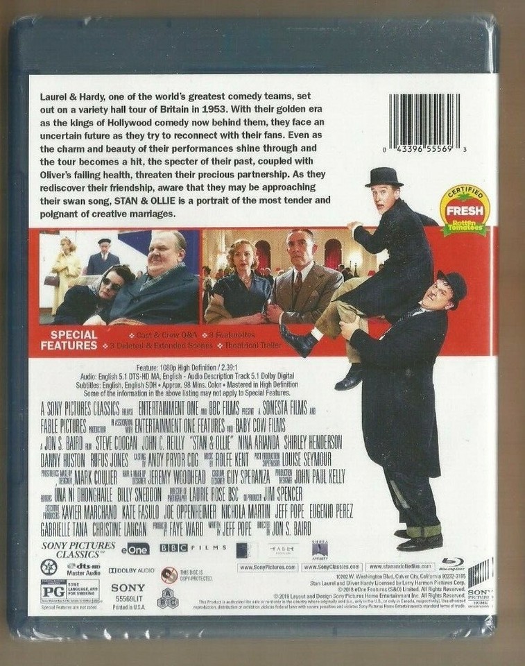 Stan & Ollie (Blu-ray, 2018) ~Laurel & Hardy~ Steve Coogan ~ John C ...