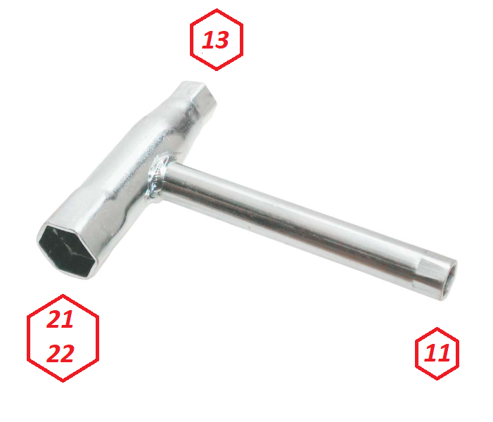 SPARK PLUG WRENCH 21mm 22mm 13mm 11mm TOOL MOTORCYCLE MOTORBIKE CAR ...