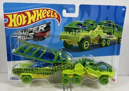 HOT WHEELS SUPER RIGS FOSSIL FREIGHT GREEN NEW | eBay