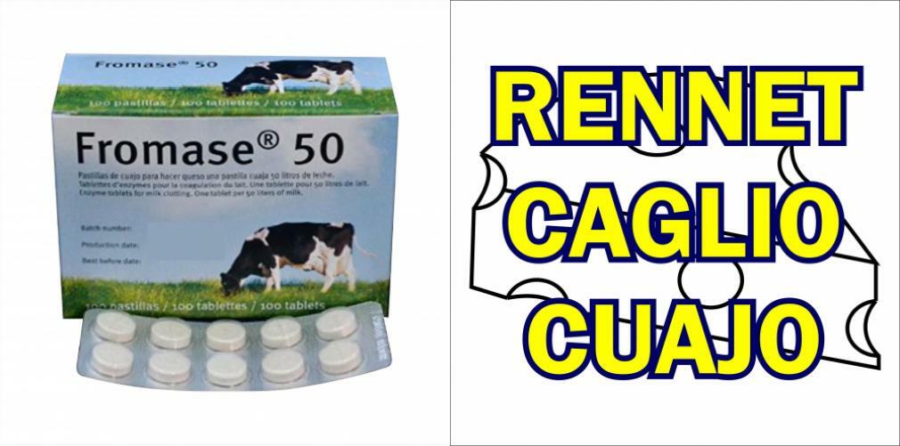 RENNET TABLETS/Fromase 50/5 TABLETS + 1 FREE Total 6 tablets Made in ...