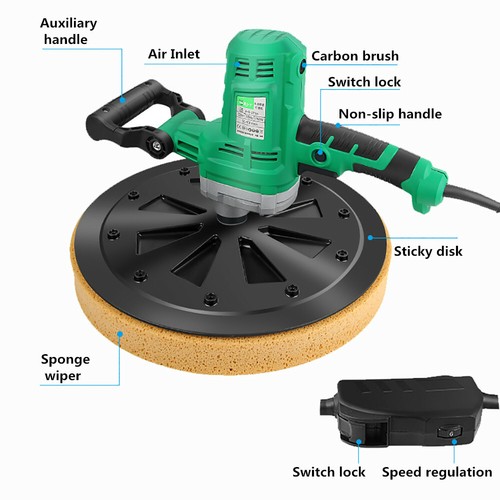 220V Electric Concrete Cement Mortar Trowel Wall Smoothing Polishing ...