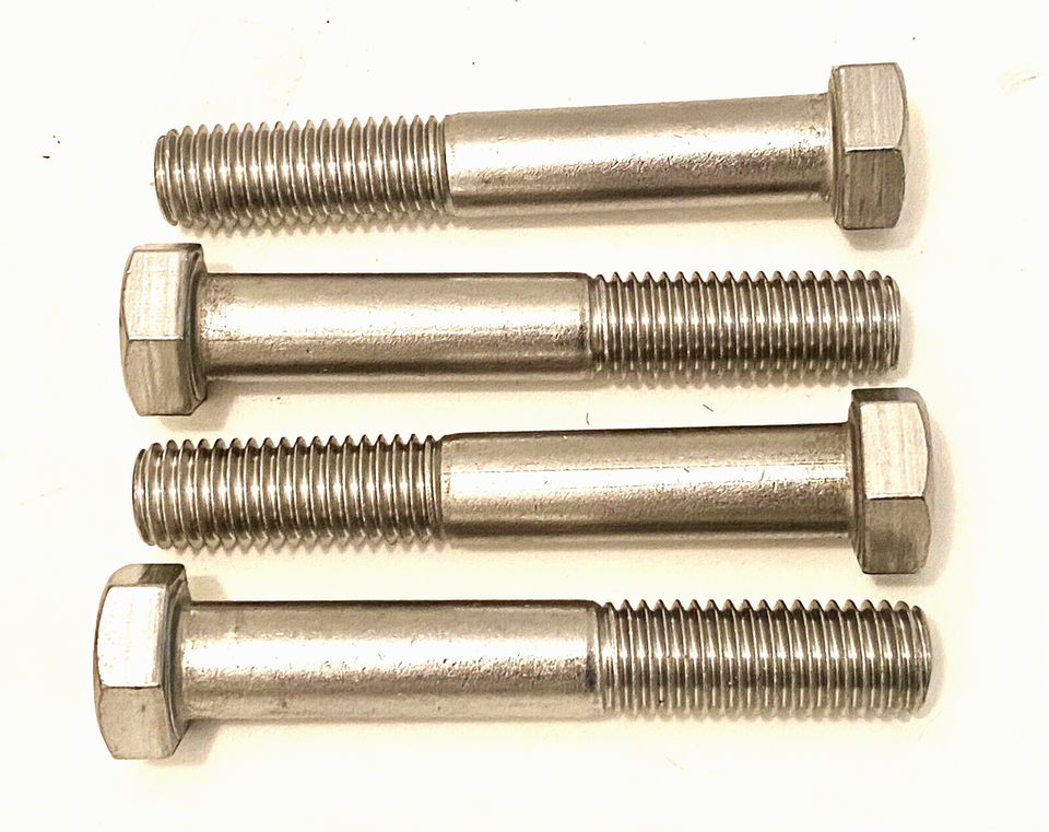 (4) 5/8-11 X 4” Hex Bolts Stainless Steel Cap Screws Partially Threaded ...