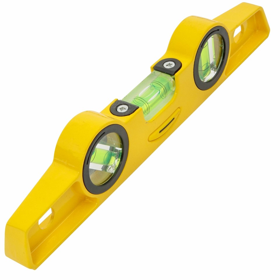 Magnetic Boat Metal Spirit Level Scaffolder Tool 3 Vial 250mm 10" 34206 ...