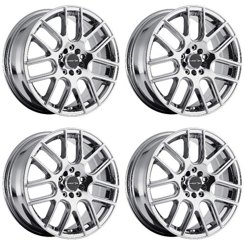 Set 4 18" Vision Street 426H Cross Hyper Silver Wheels 18x8 5x4.5 Rims ...