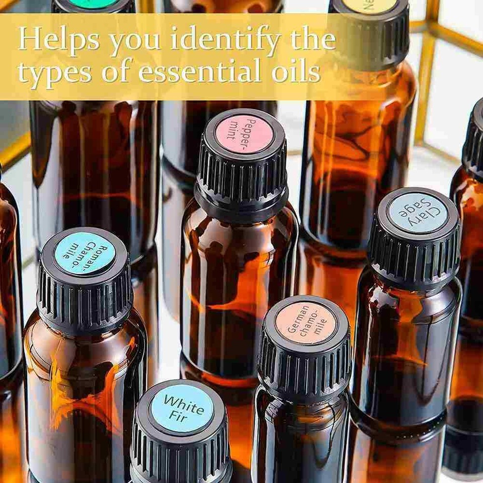 441 Piece Essential Oil Roll On Vials Spray Bottle Book Guide Roller ...