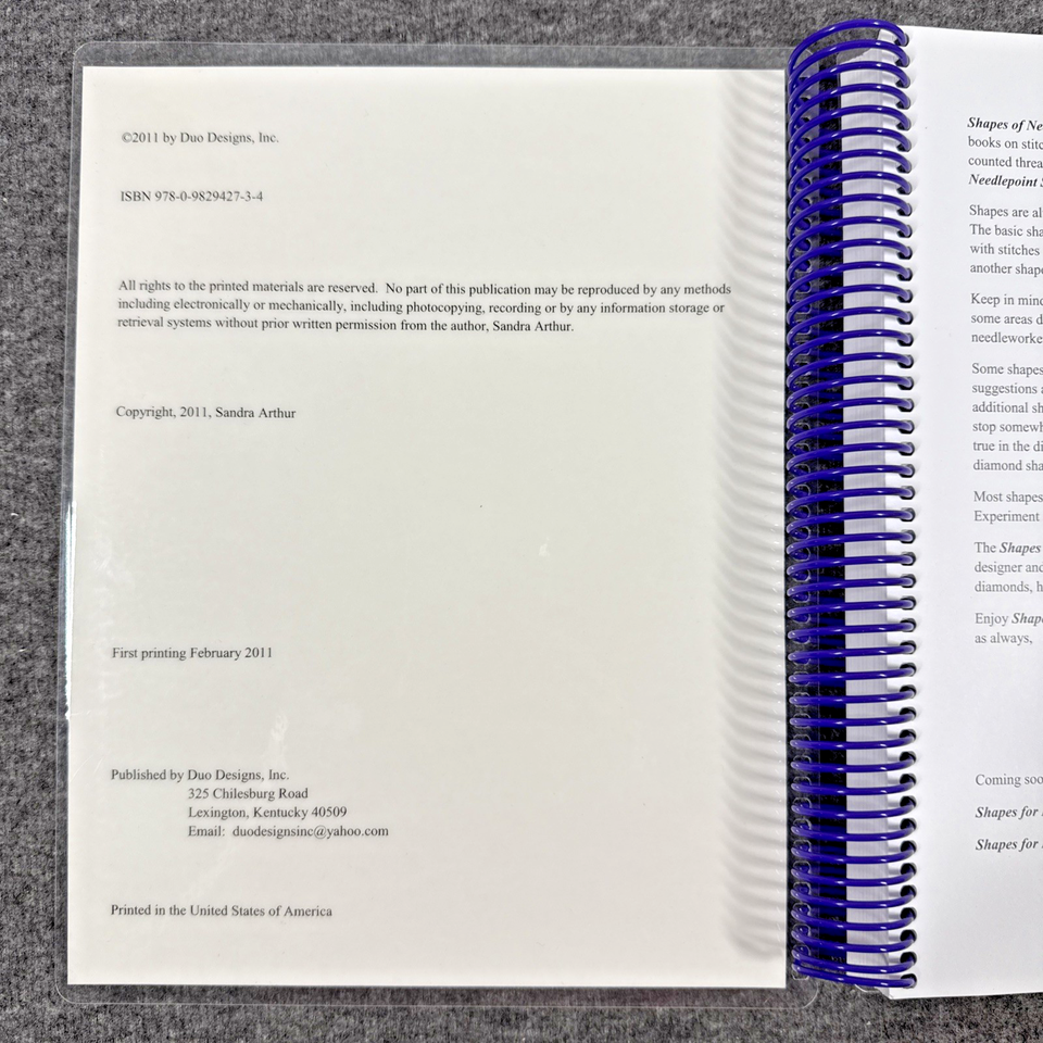 Shapes of Needlepoint Series II Diamonds Hearts Octagons Sandra Arthur ...