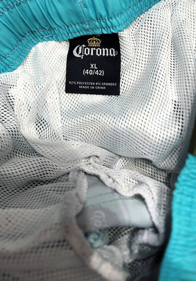 Corona Mens Board Shorts Swim Trunks with Pockets Lined - XL (40-42) | eBay