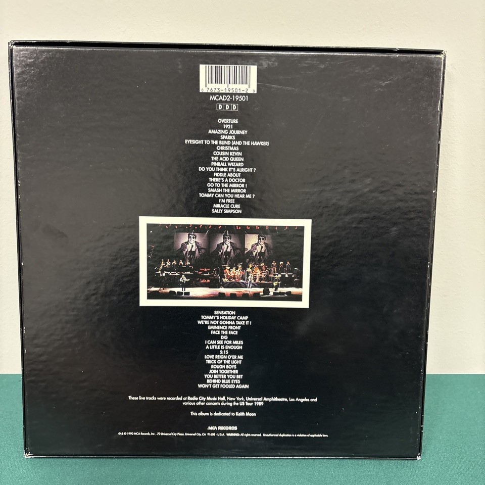 THE WHO - JOIN TOGETHER 1989 US Tour 2 CD Box Set & 8 page Concert Book ...