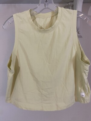 VUORI Celery Green Crop Tank Top M Athleisure Athletic Yoga | eBay