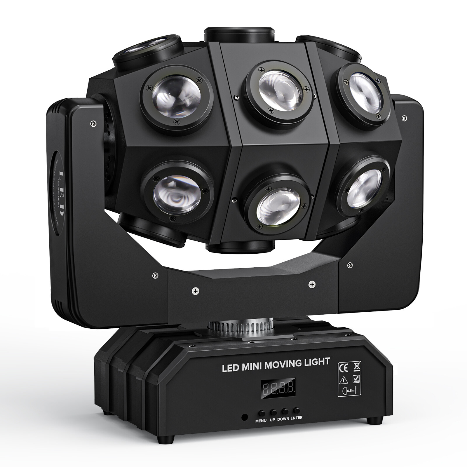 180W Moving Head 18 LED Rotating Beam DMX Stage Light RGBW DJ Disco ...