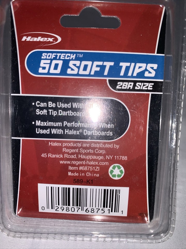 Halex Softech 50 Soft Dart Tips Size 28a Black Small | eBay