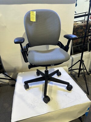 Steelcase Leap V1 in Light Blue Multi-Color Fabric Finish | eBay