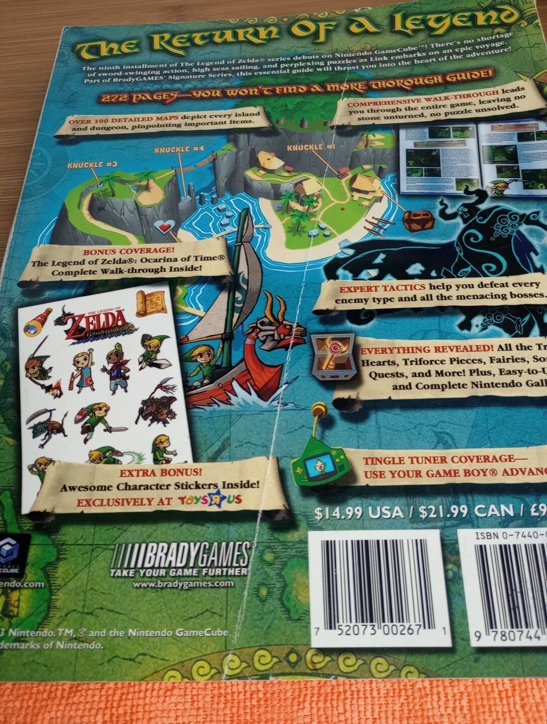 The Legend Of Zelda Wind Waker Strategy Guide - TOYS R US Sticker ...